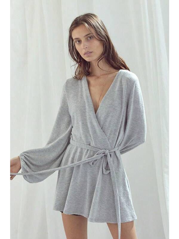 NewLONG BUBBLE SLEEVE WRAP TUNIC – Chicgrl